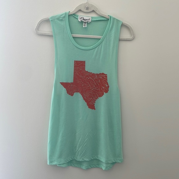 charmed fox | Tops | Charmed Fox Tealgreen Texas Muscle Style Tank ...
